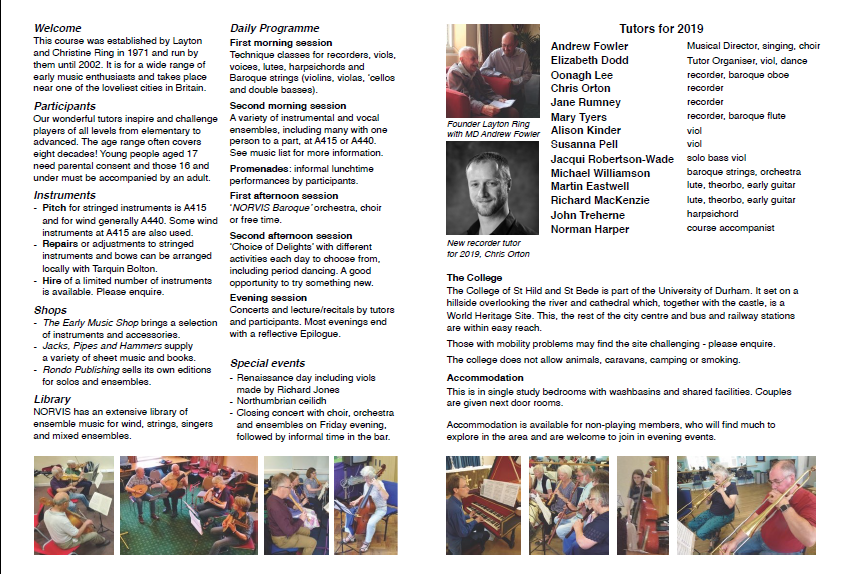 Gallery 2018 – NORVIS XLVIII – NORVIS – Early Music Summer School